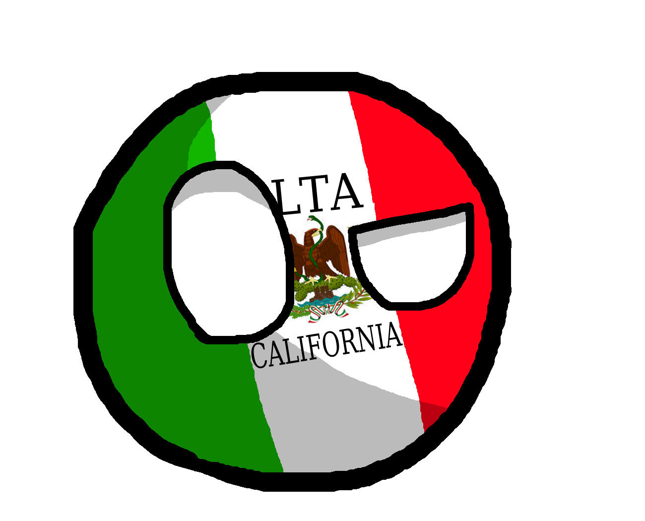 Alta Californiaball - Wiki Polandball Hispana