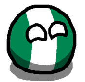 Nigeriaball - Wiki Polandball Hispana