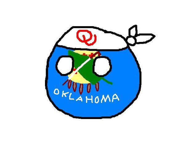 Oklahomaball - Wiki Polandball Hispana