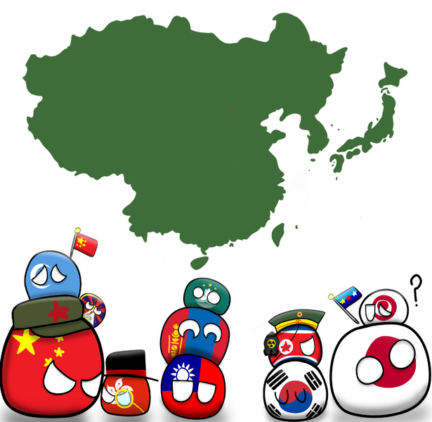 Archivo:East Asian Countryballs (Japan, South Korea, China, Hong Kong ...