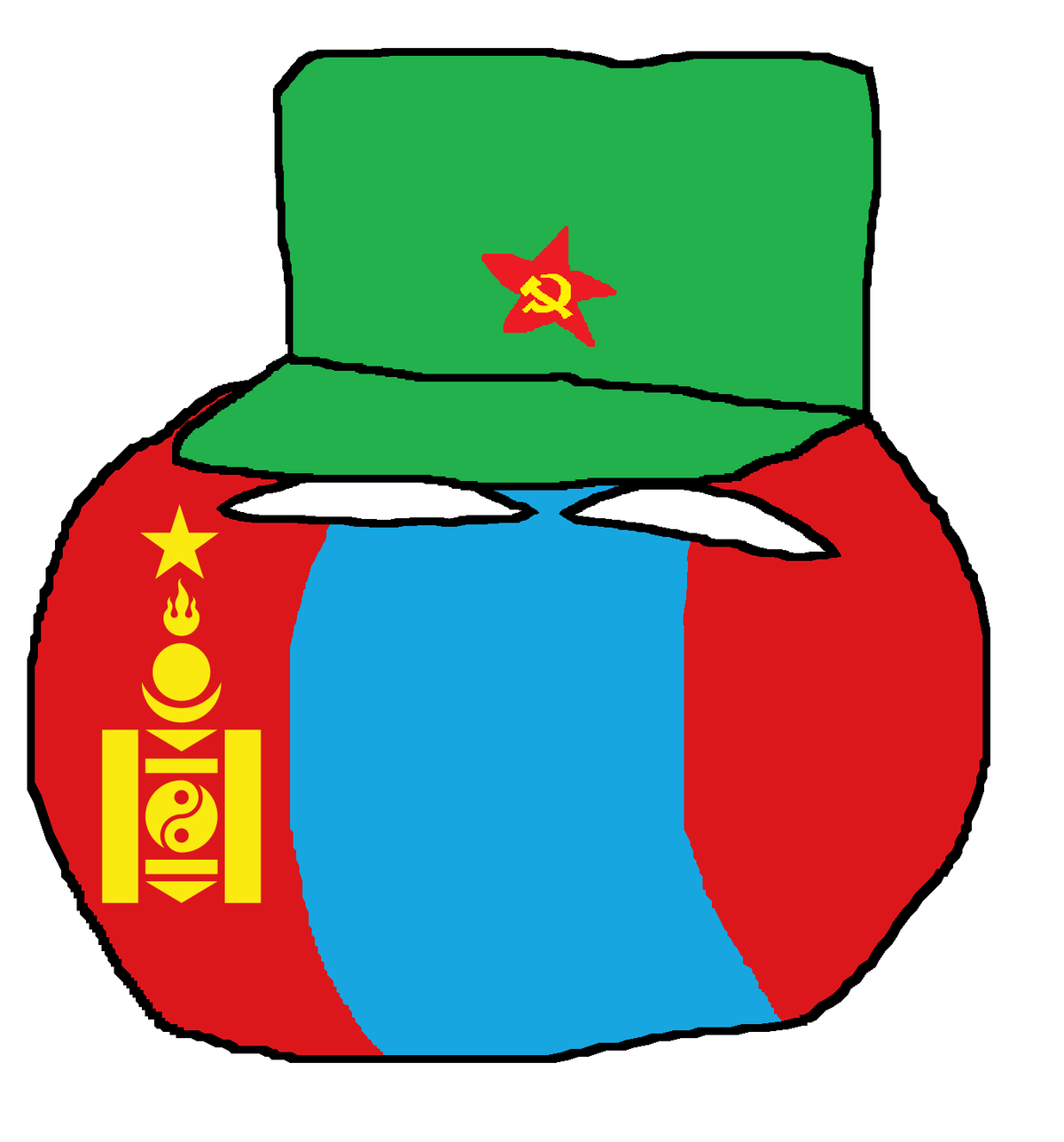 República Popular de Mongoliaball - Wiki Polandball Hispana