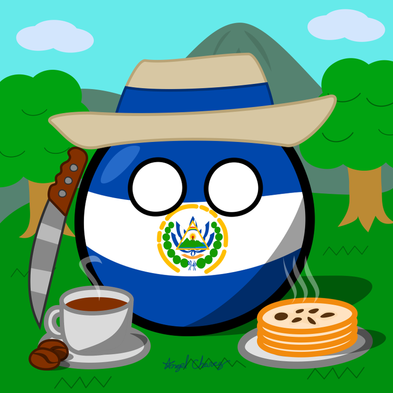 El Salvadorball - Wiki Polandball Hispana