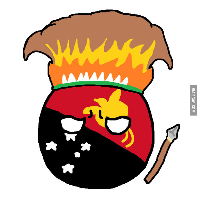 Papúa Nueva Guineaball - Wiki Polandball Hispana
